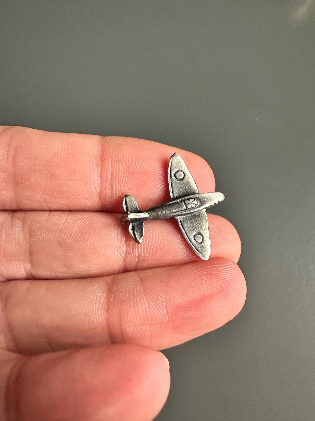 Mini Pewter WW2 Spitfire RAF Royal Air Force Plane Lapel Pin Badge ...