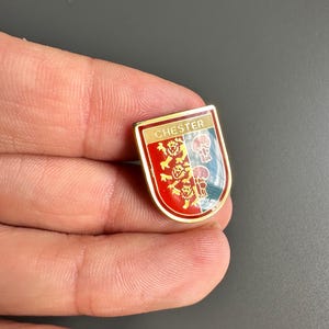 Chester Coat of Arms Crest Heraldic Lapel Pin Badge Brooch - Etsy