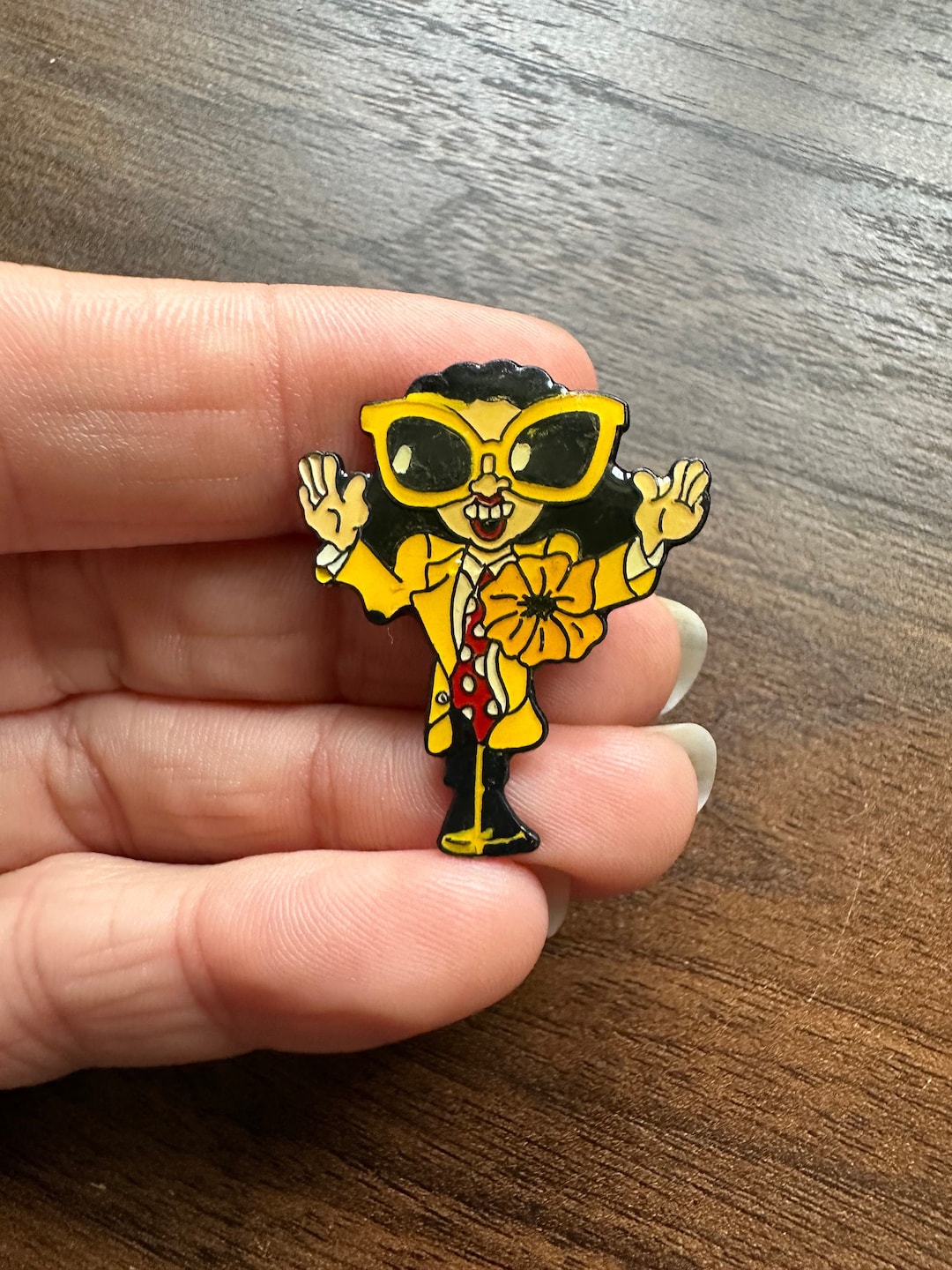 1990s Pepe Gafez Al Ataque (alfonso Arus) Enamel Resin Lapel Pin Badge ...