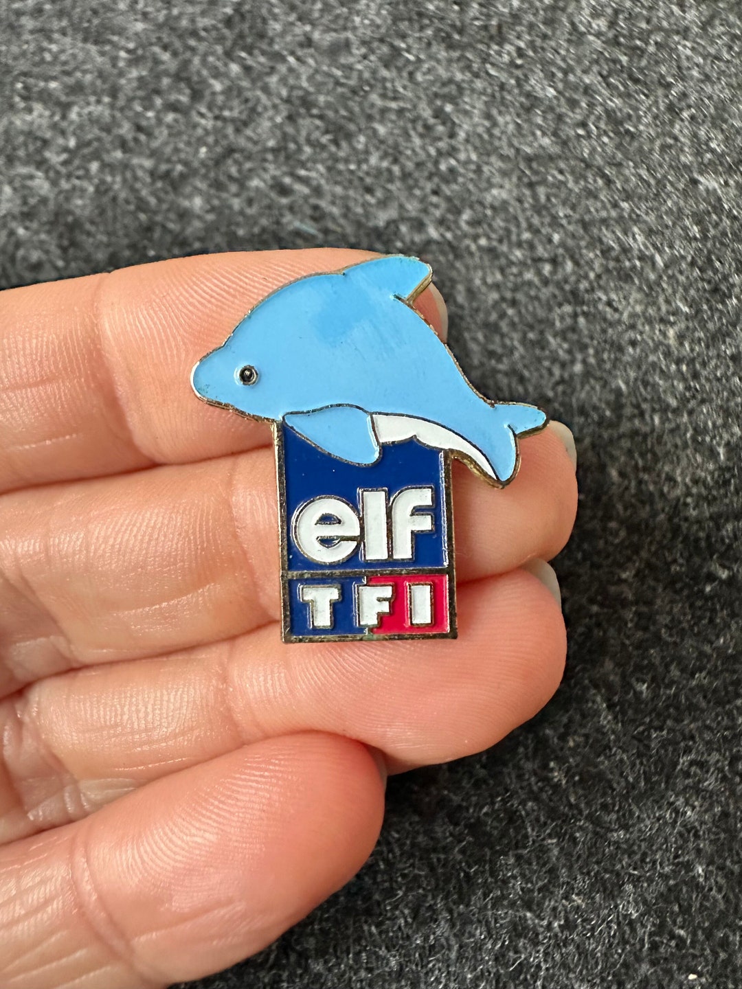 Vintage Elf TFI TF1 Dolphin Oil Fuel Petroleum Advertising Brand Promo ...