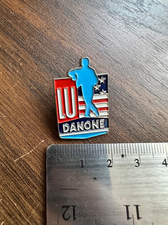 Vintage LU Danone American Flag mineral water adverti… - Gem