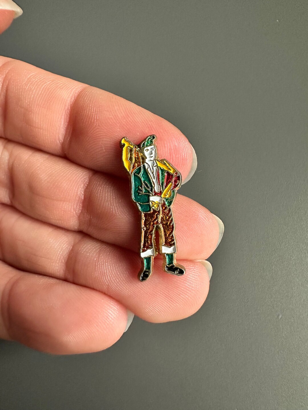 Scottish Bagpipe Piper Enamel Lapel Pin Badge Brooch - Etsy