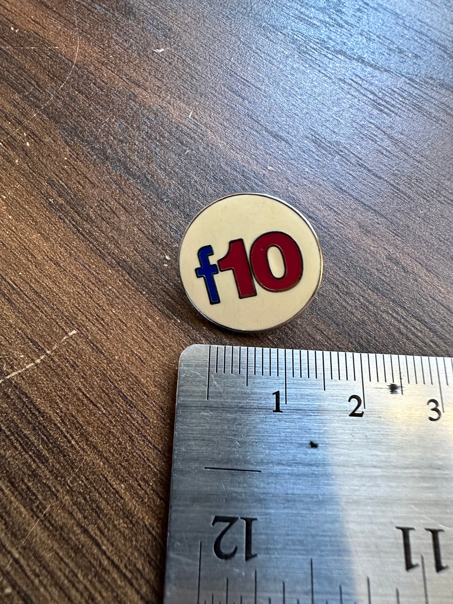 F10 Typographic Font Logo Symbol Enamel Lapel Pin Badge Brooch - Etsy