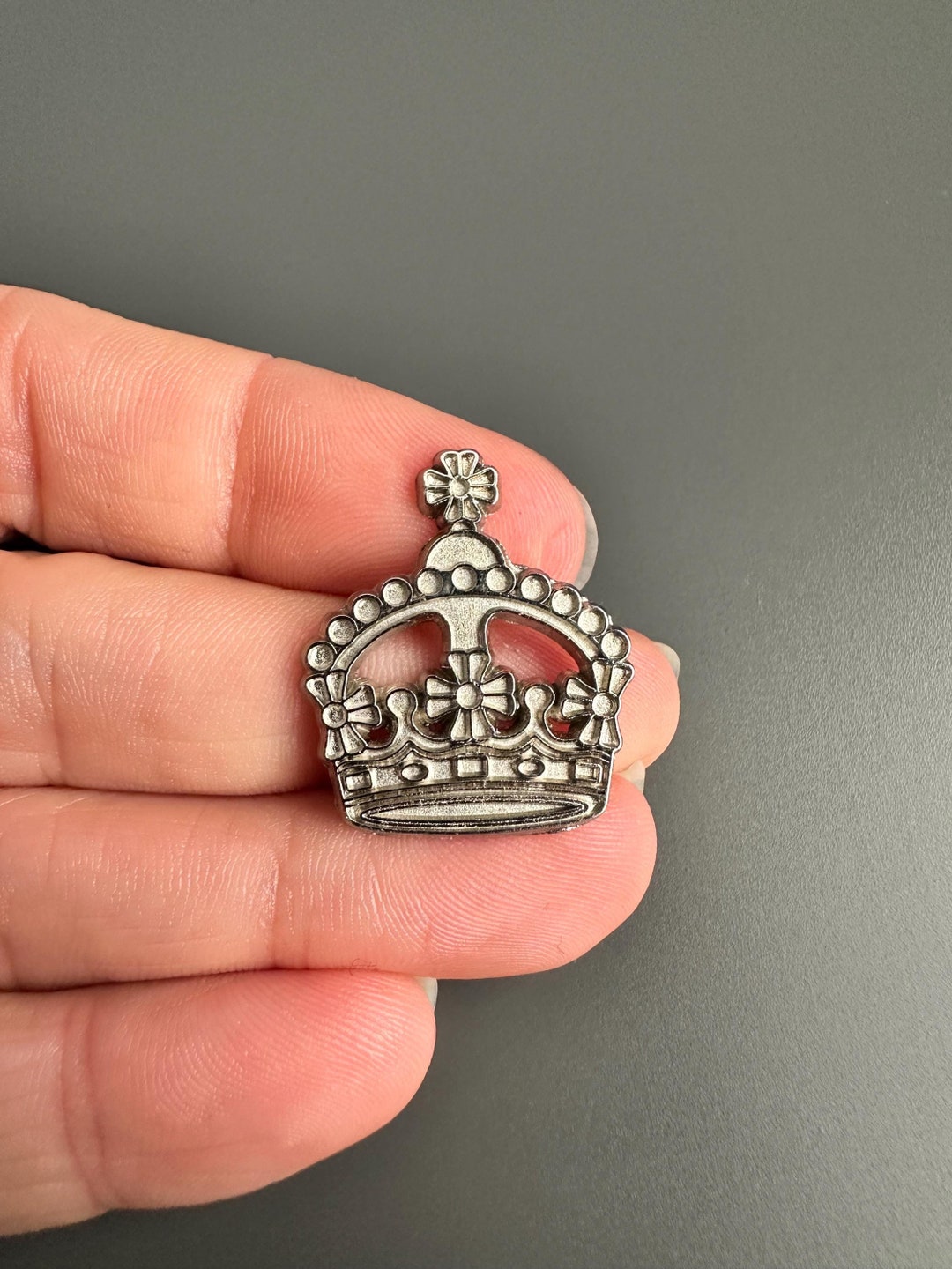 Silver Royal Crown King Queen Monarchy Ruler Lapel Pin Badge Brooch - Etsy