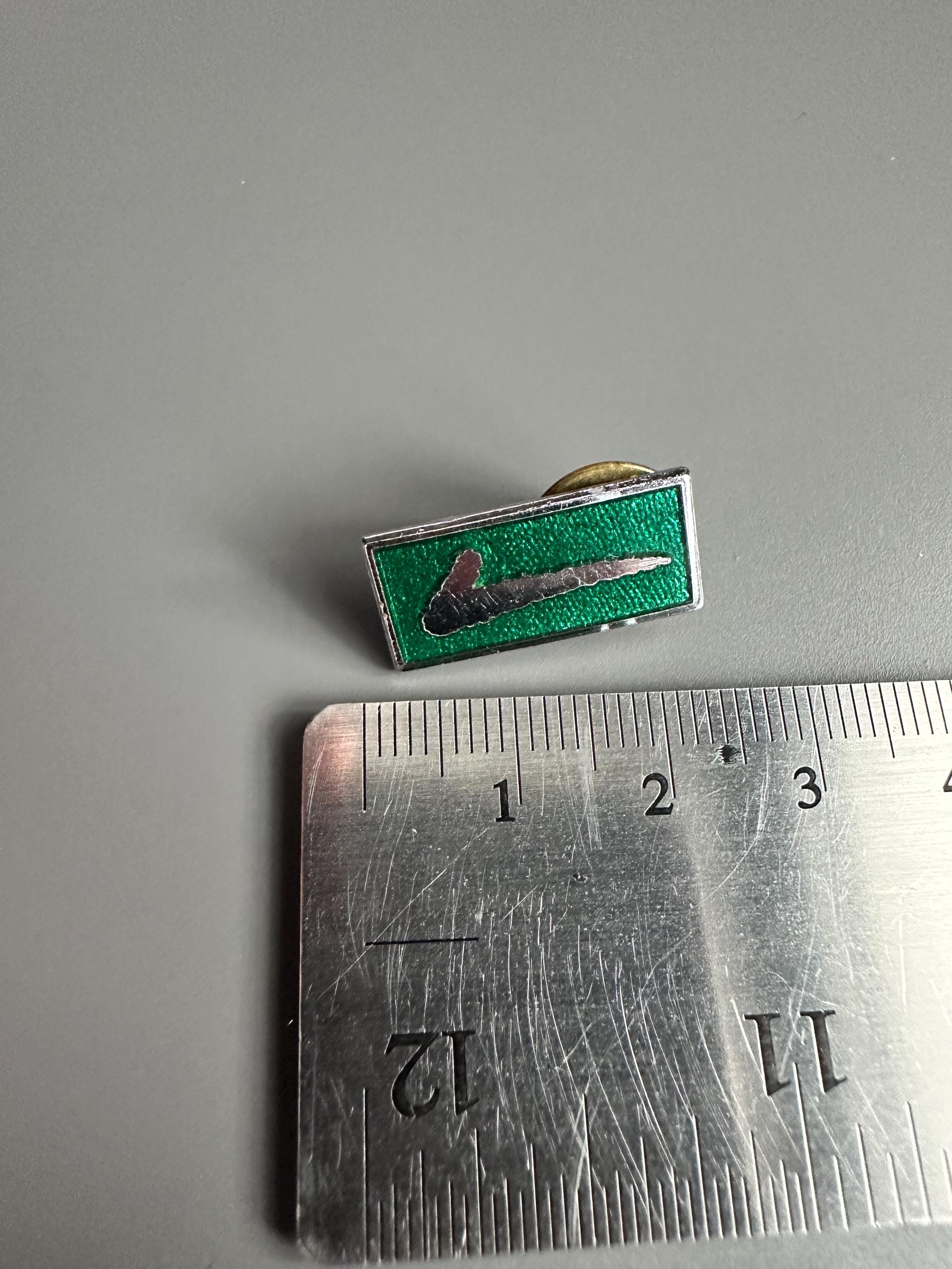 Vintage Green Tick Completed Award Enamel Lapel Pin Badge Brooch - Etsy