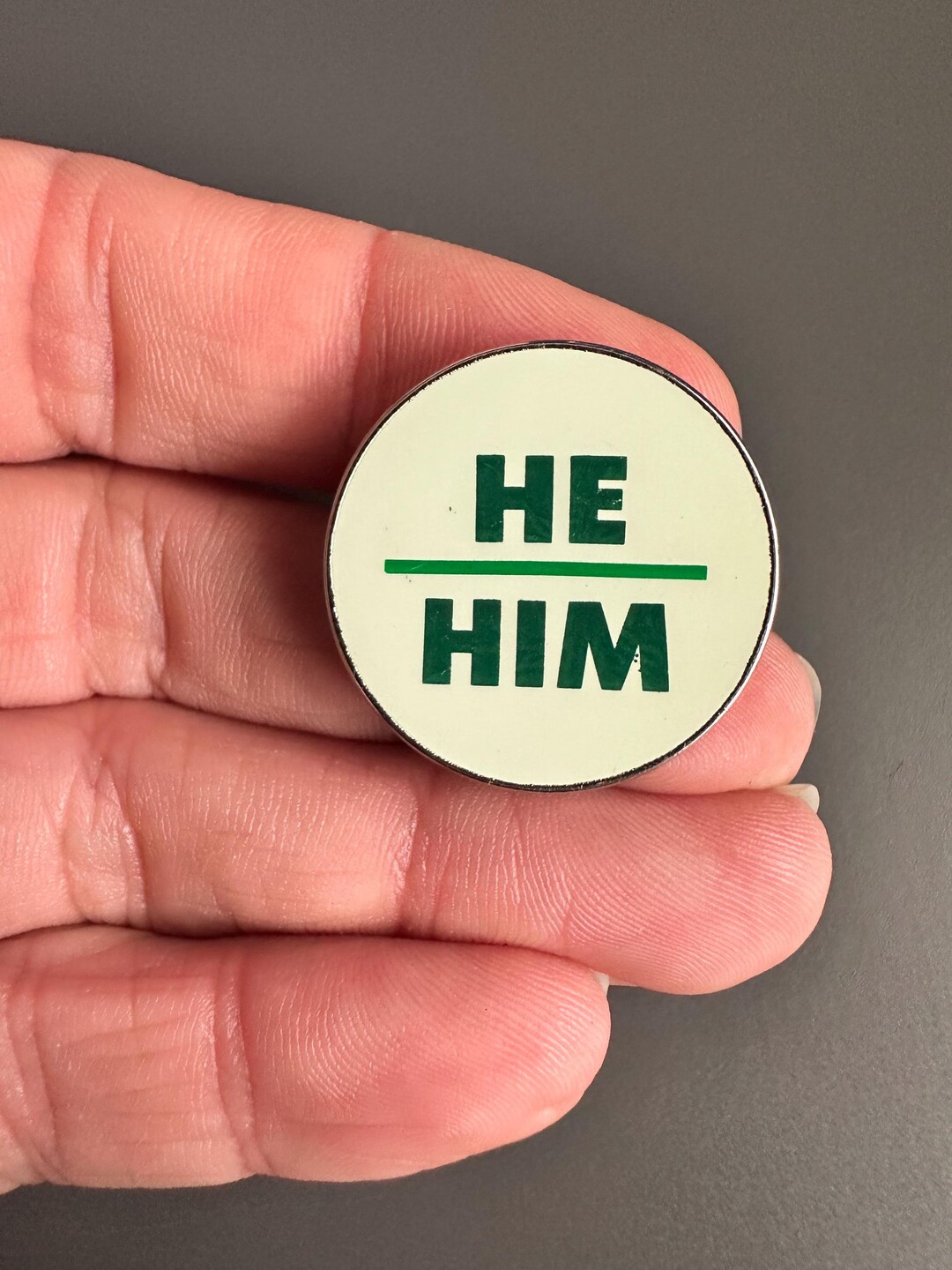 He Him Pronouns Gender Symbol Enamel Lapel Pin Badge Brooch - Etsy