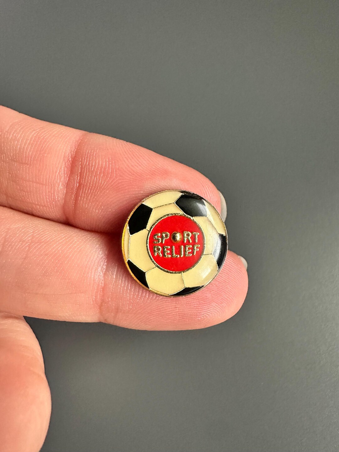 Football Soccer Ball Sports Relief Enamel Lapel Pin Badge Brooch - Etsy