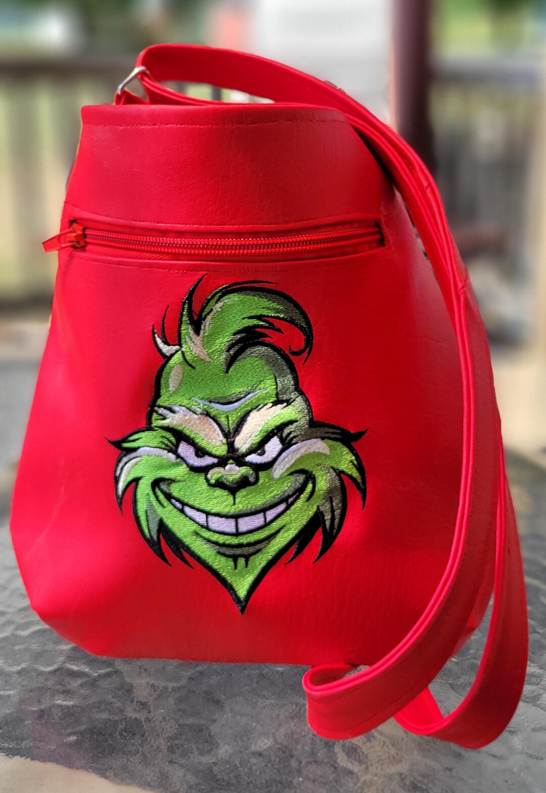 Red Grinch Purse, Merry Christmas Bag, Christmas Gift, Grinch Handbag ...
