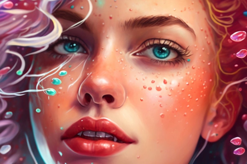 Digital Girl Pop Art Style, Instant Dowload, High Quality PNG, JPEG ...