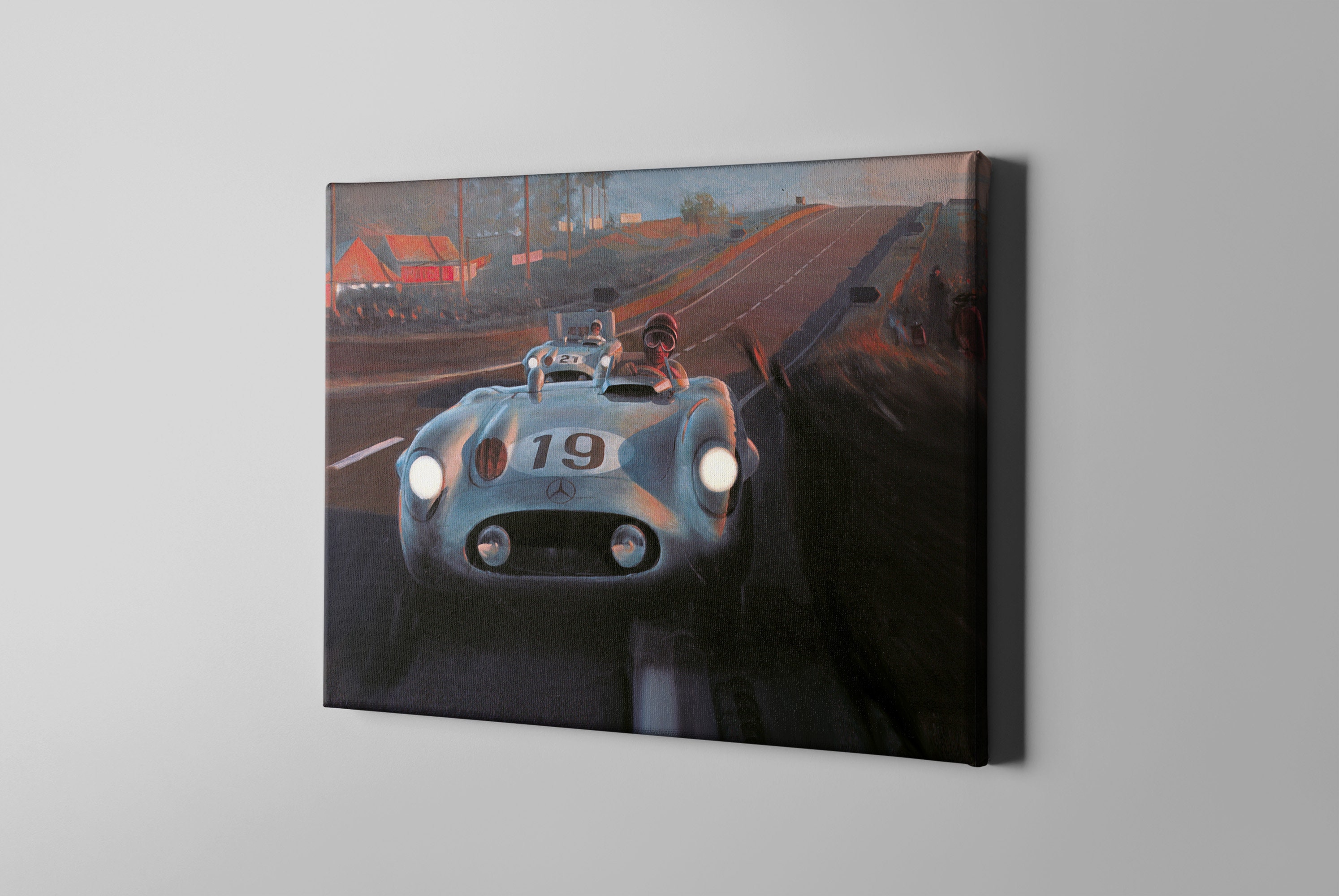 Canvas of Mercedes at Le Mans in 1955 | Kids | 24h Du Mans | . Wall Art ...