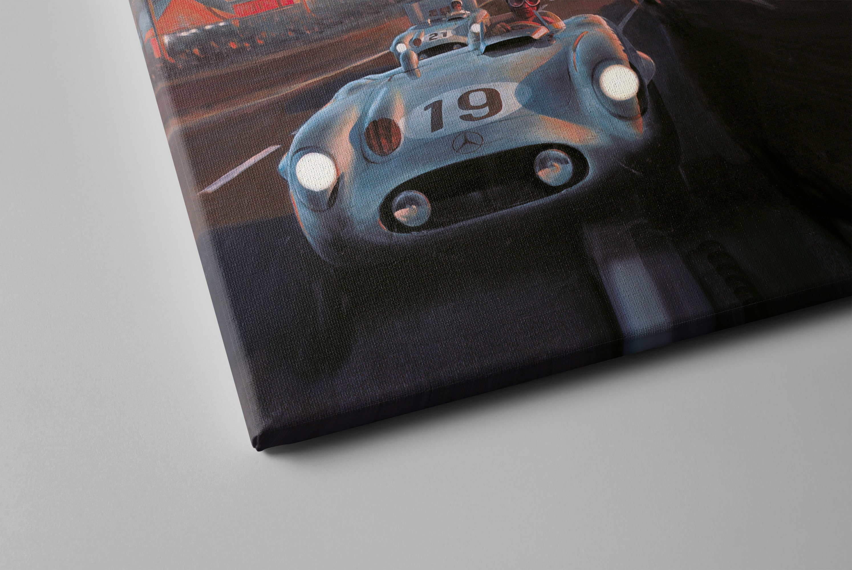 Canvas of Mercedes at Le Mans in 1955 Kids 24h Du Mans . Wall Art Car ...