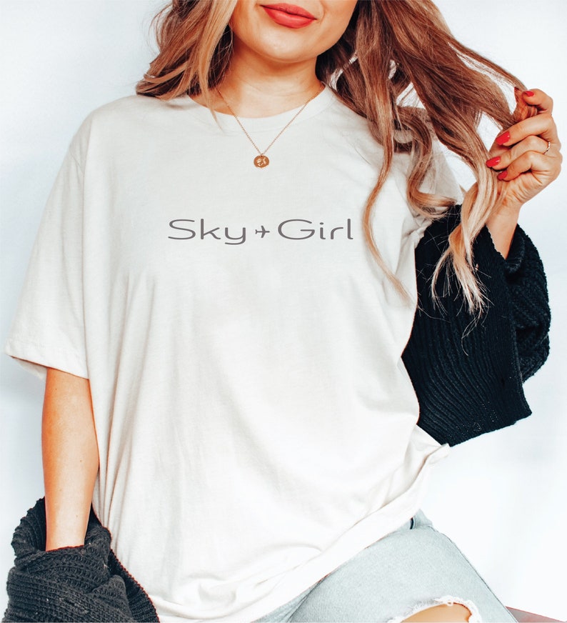 Flight Attendant Sky Girl Comfort Colors Travel Shirt Vacation Shirt ...