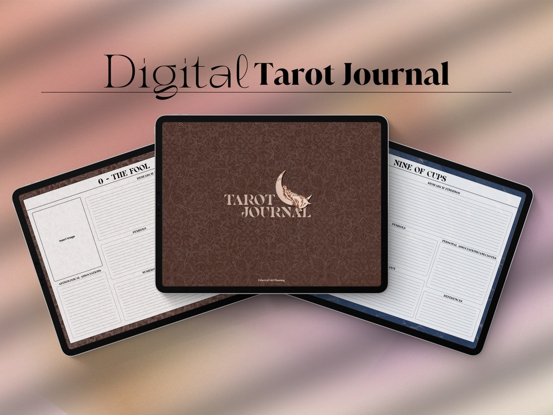 Digital Tarot Journal, Tarot Study Journal, Learn Tarot, Tarot for ...