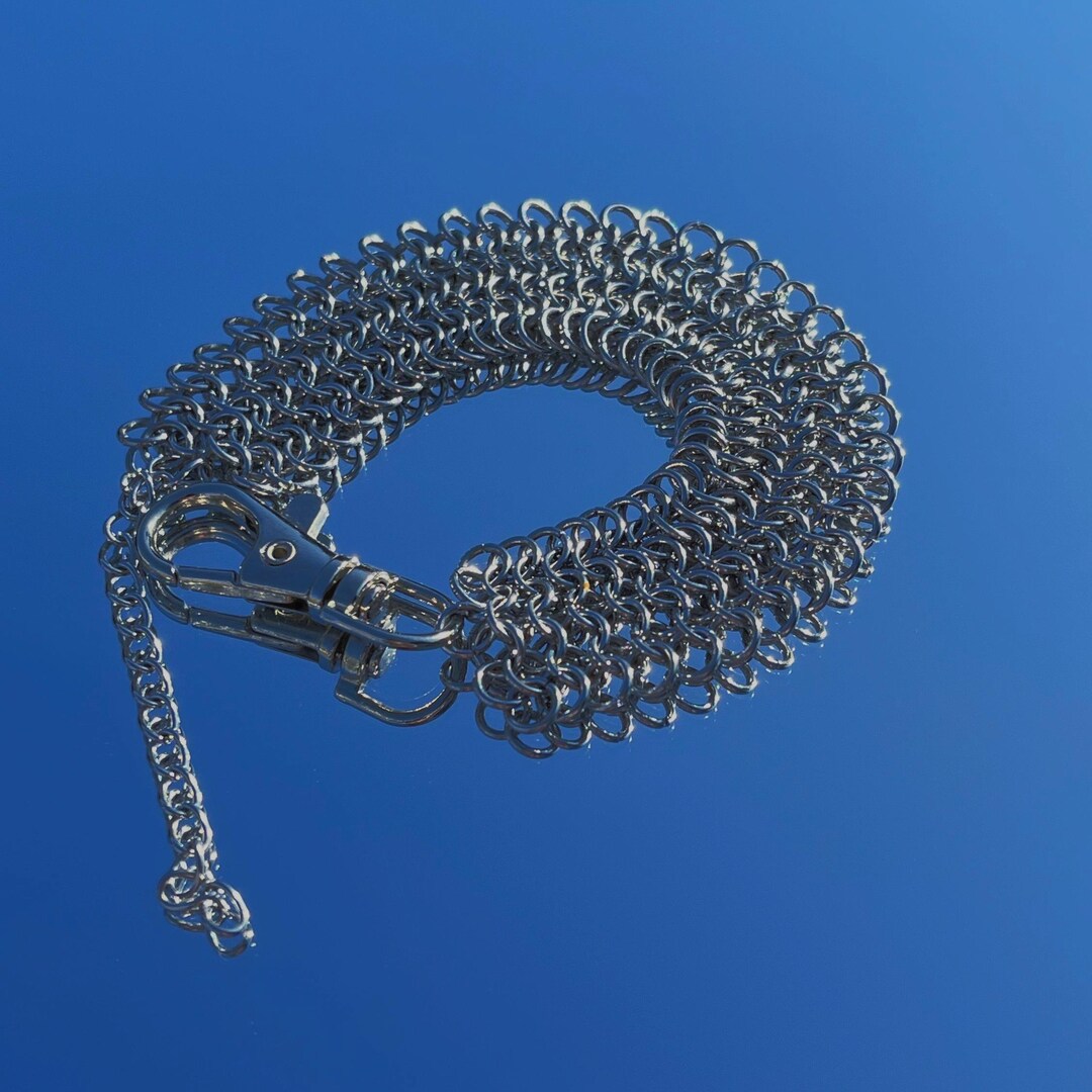 Micro Chainmail Cuff Bracelet - Etsy