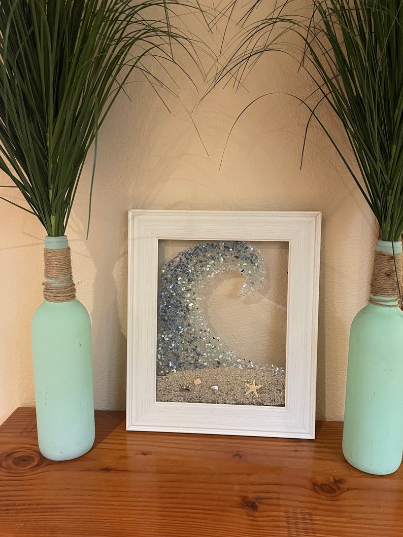 Glass Beach Ocean Wave, Coastal Decor, Beach House Wall Decor, Beach ...