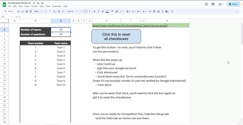 The Ultimate Digital Scoreboard (v3) | Google Sheets - Etsy