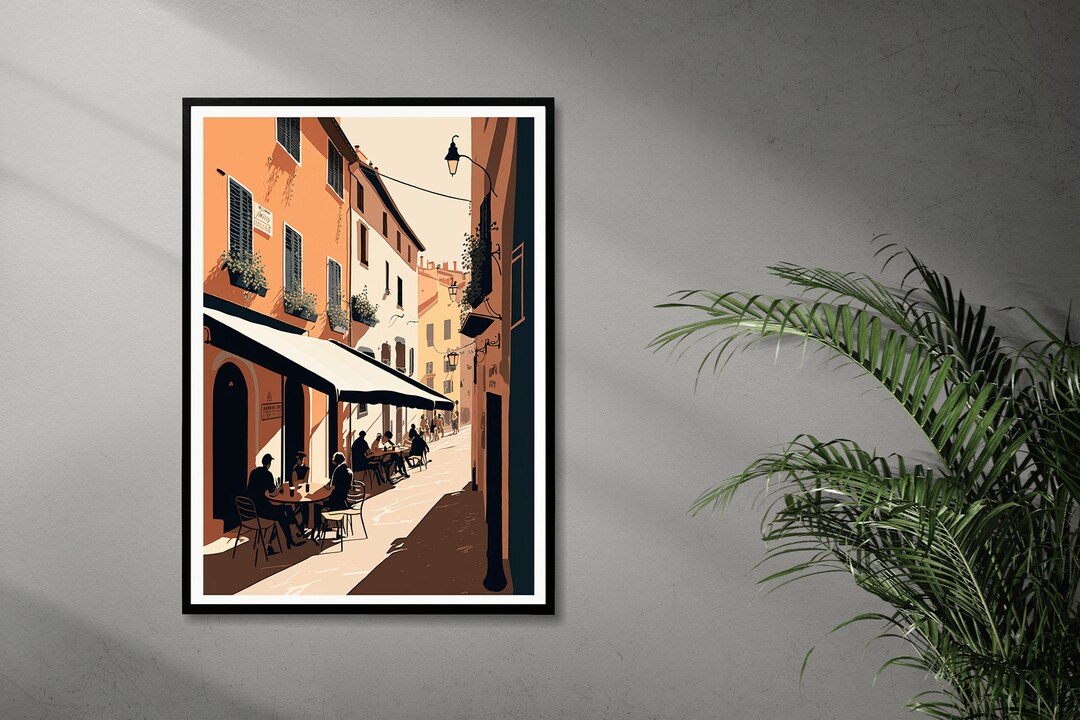 Italian Town | Minimalistic | Poster | Download - Etsy