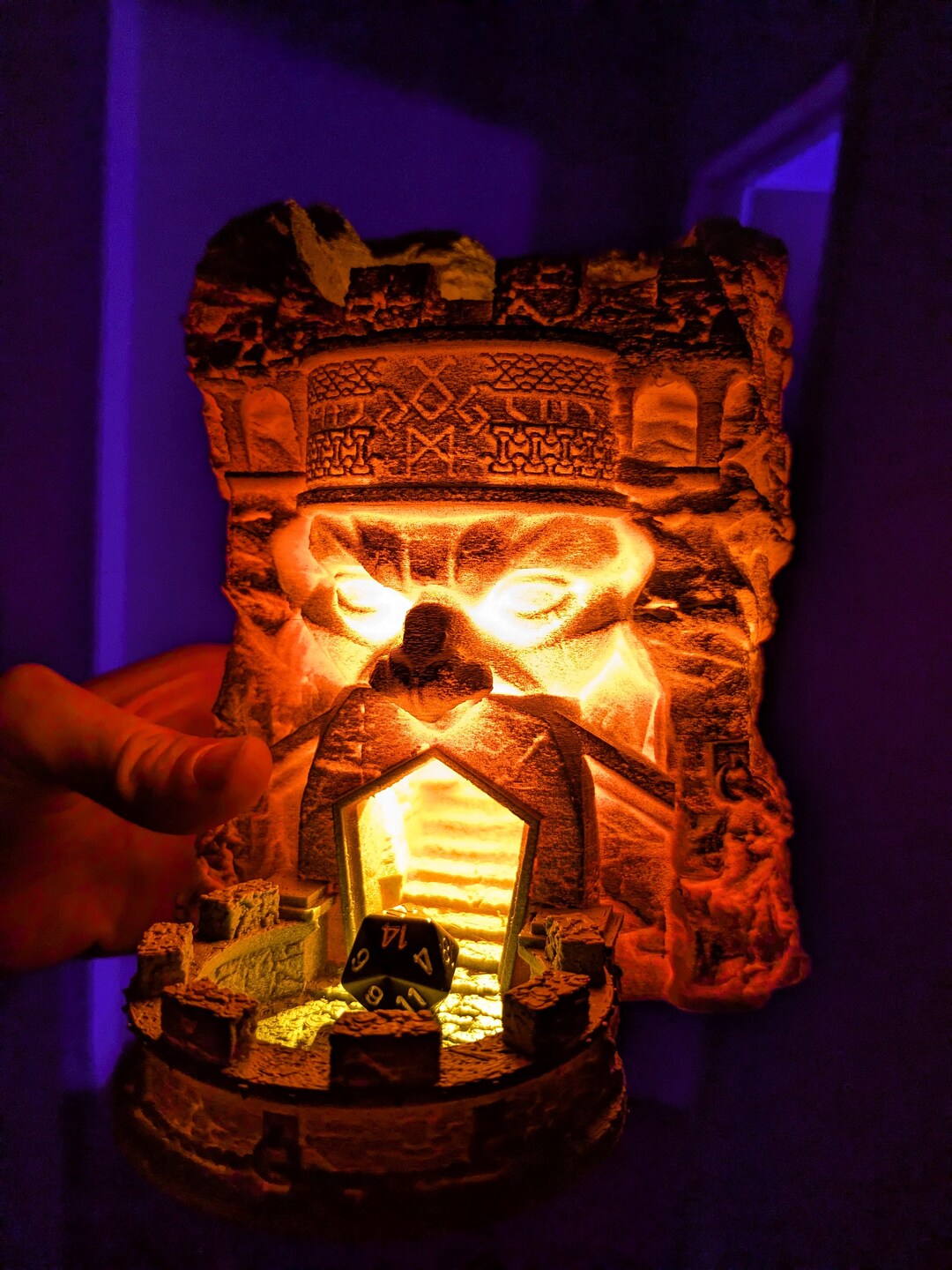Glowing Dwarven Dice Tower - Includes LED & Brand New Alloy Battery - Etsy