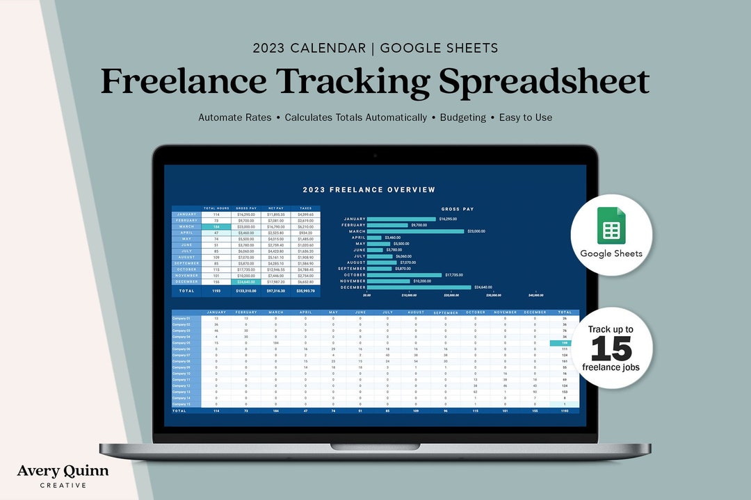 Freelancer Rate/time Tracker + Budget Spreadsheet [2023] - Etsy