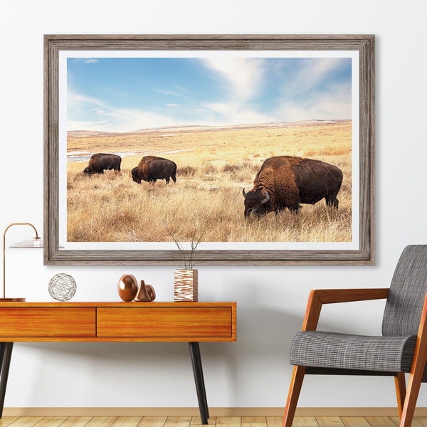 Bison Print - Etsy