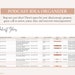 Podcast Planner Template Google Sheets, Digital Content Planner and ...