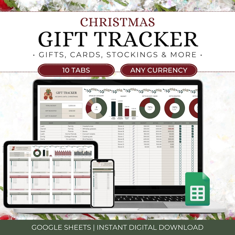 Christmas Gift Tracker - 60+ Gift Ideas for 2026