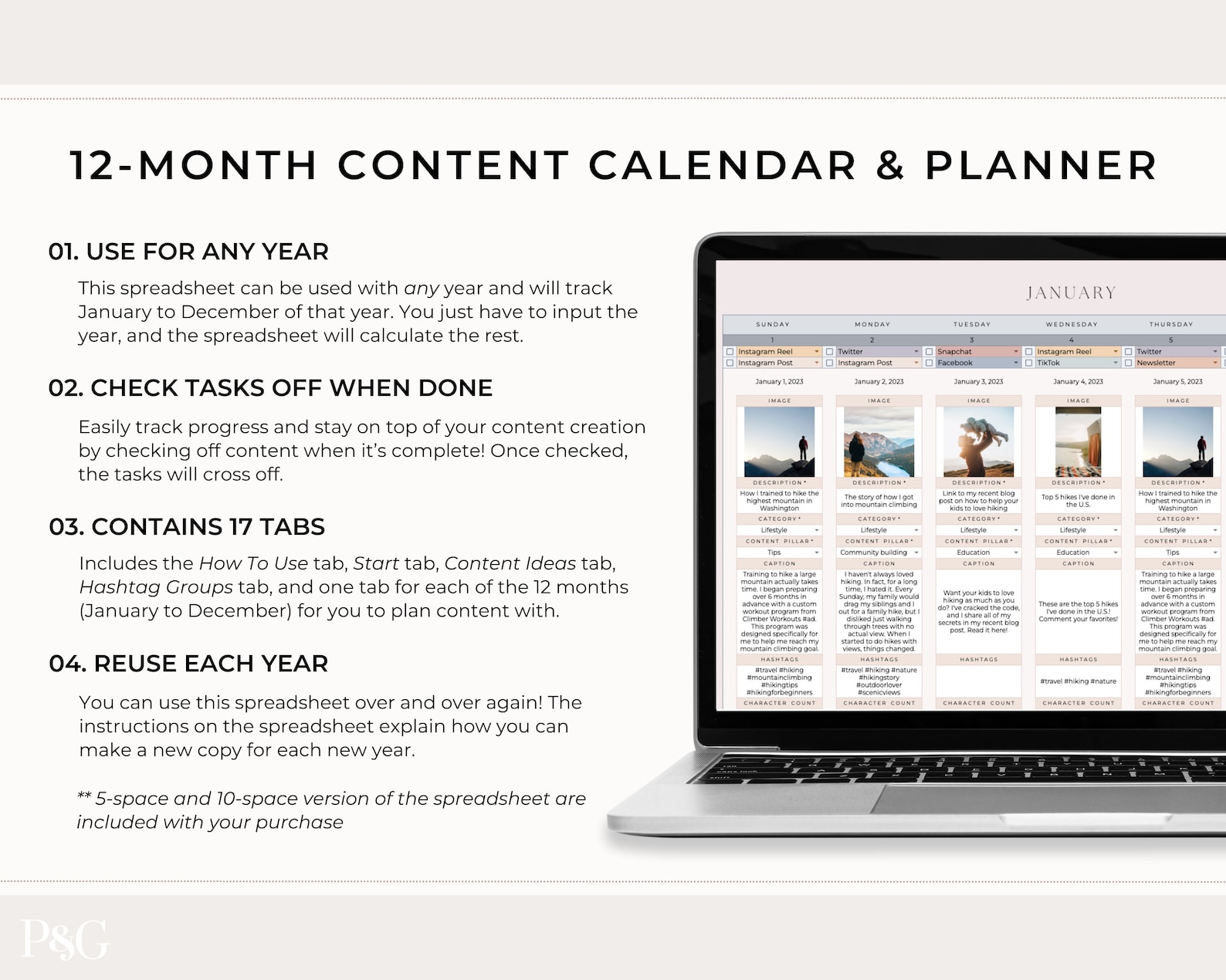 Content Creator BUNDLE, Content Creator Planner, Influencer Planner ...