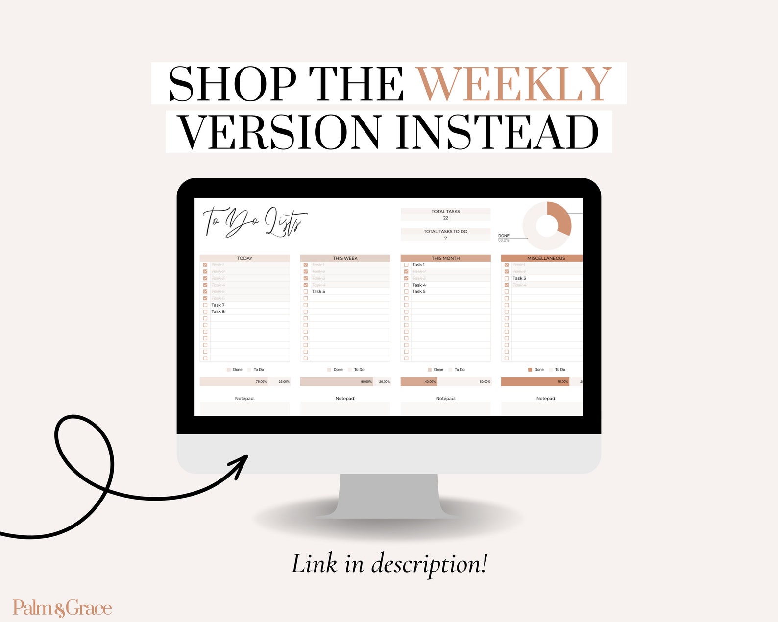 Digital to Do List Template Editable to Do List Google - Etsy