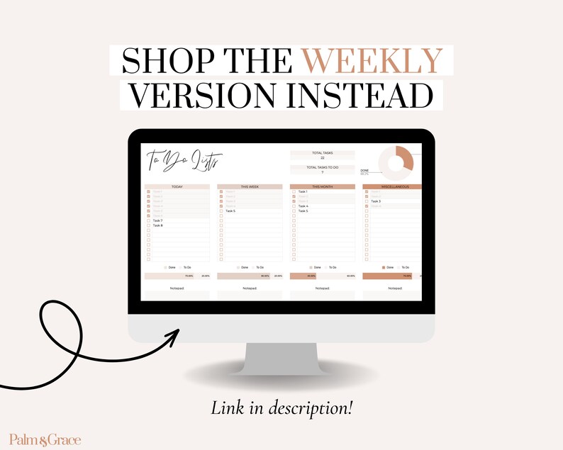 Digital to Do List Template, Editable to Do List Google Sheets, Task Tracking Spreadsheet ...