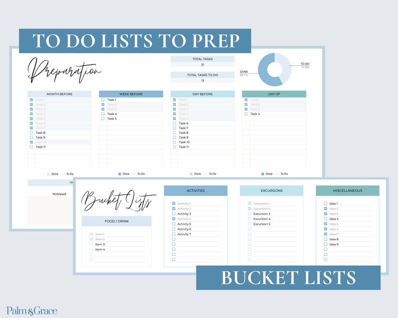 Digital Cruise Planner Spreadsheet, Cruise Packing List, Cruise ...
