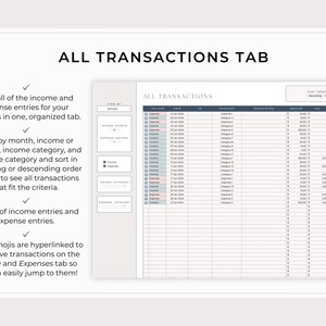 Small Business Bookkeeping Template for Google Sheets, Easy Business ...
