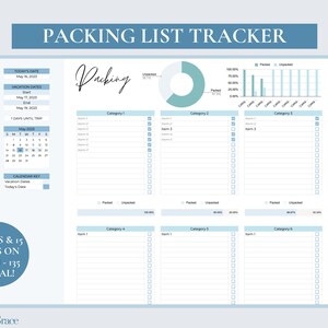 Digital Cruise Planner Spreadsheet, Cruise Packing List, Cruise ...