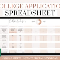 College Back to School Spreadsheet Bundle | Packing List, Assignment ...