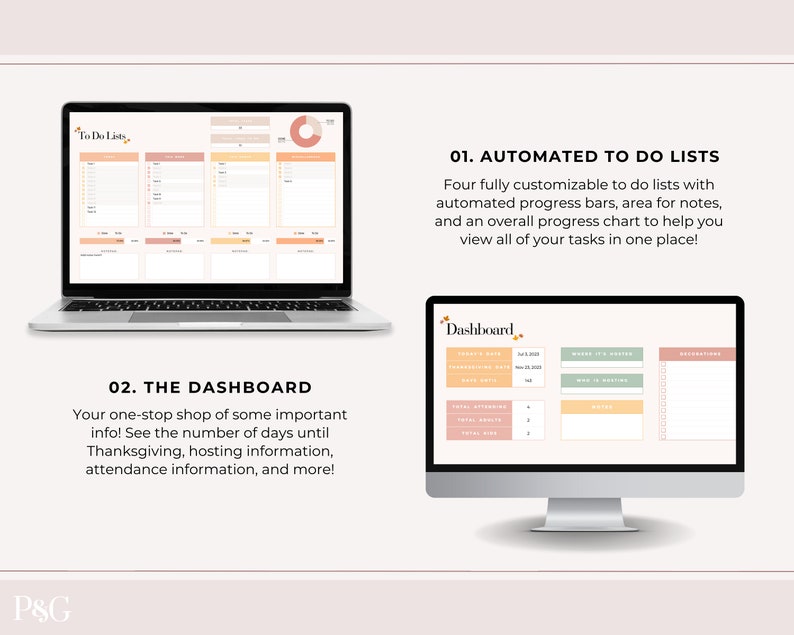 Thanksgiving Planner Spreadsheet, Thanksgiving Meal Planner ...