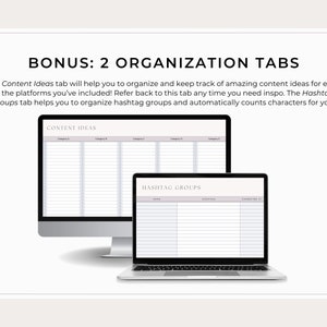 Google Sheets Social Media Content Calendar, Content Planner ...