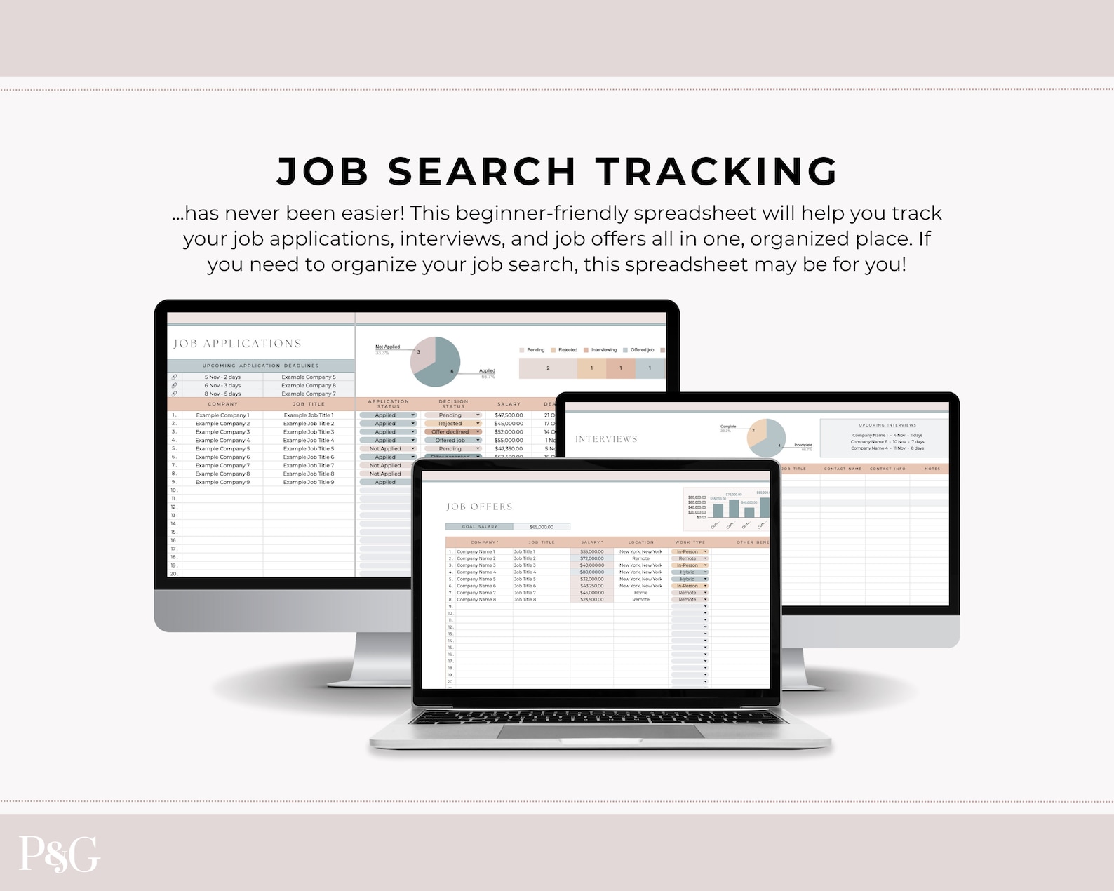 Job Application Tracker Spreadsheet, Google Sheets Job Tracker, Job ...