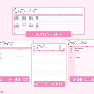 Birthday Party Planner Google Sheets, Digital Party Plan, Birthday ...