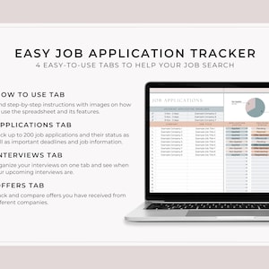 Job Application Tracker Spreadsheet, Google Sheets Job Tracker, Job ...