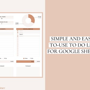 Digital to Do List Template, Editable to Do List Google Sheets, Task ...
