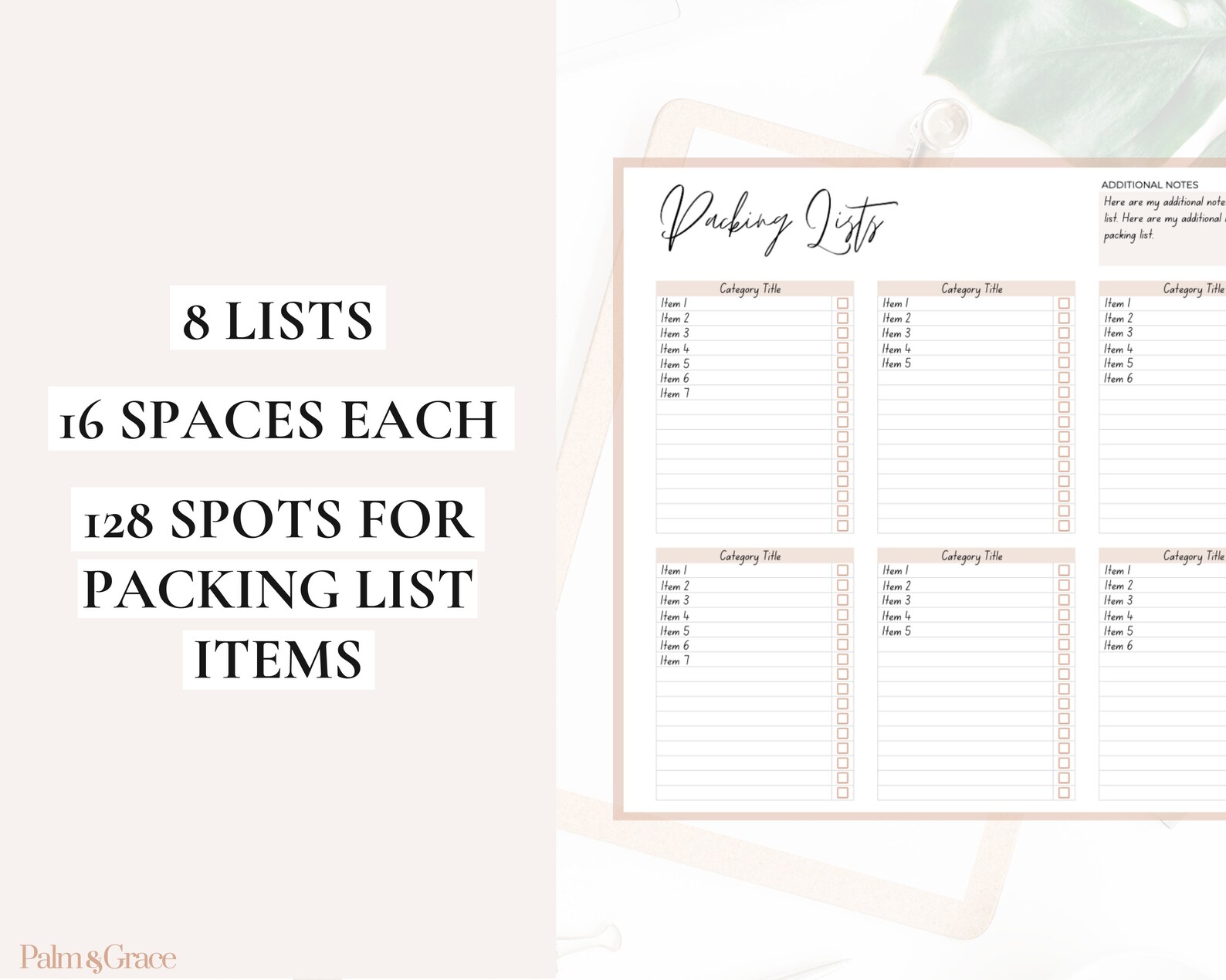 Editable Packing List PRINTABLE Spreadsheet Packing List - Etsy