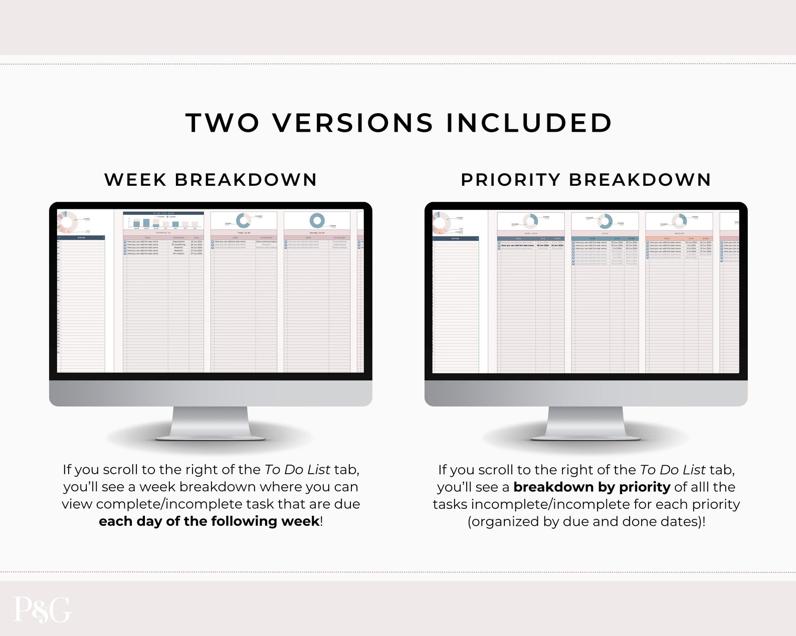 Task Tracker Spreadsheet, Google Sheets to Do List Template, to Do With ...