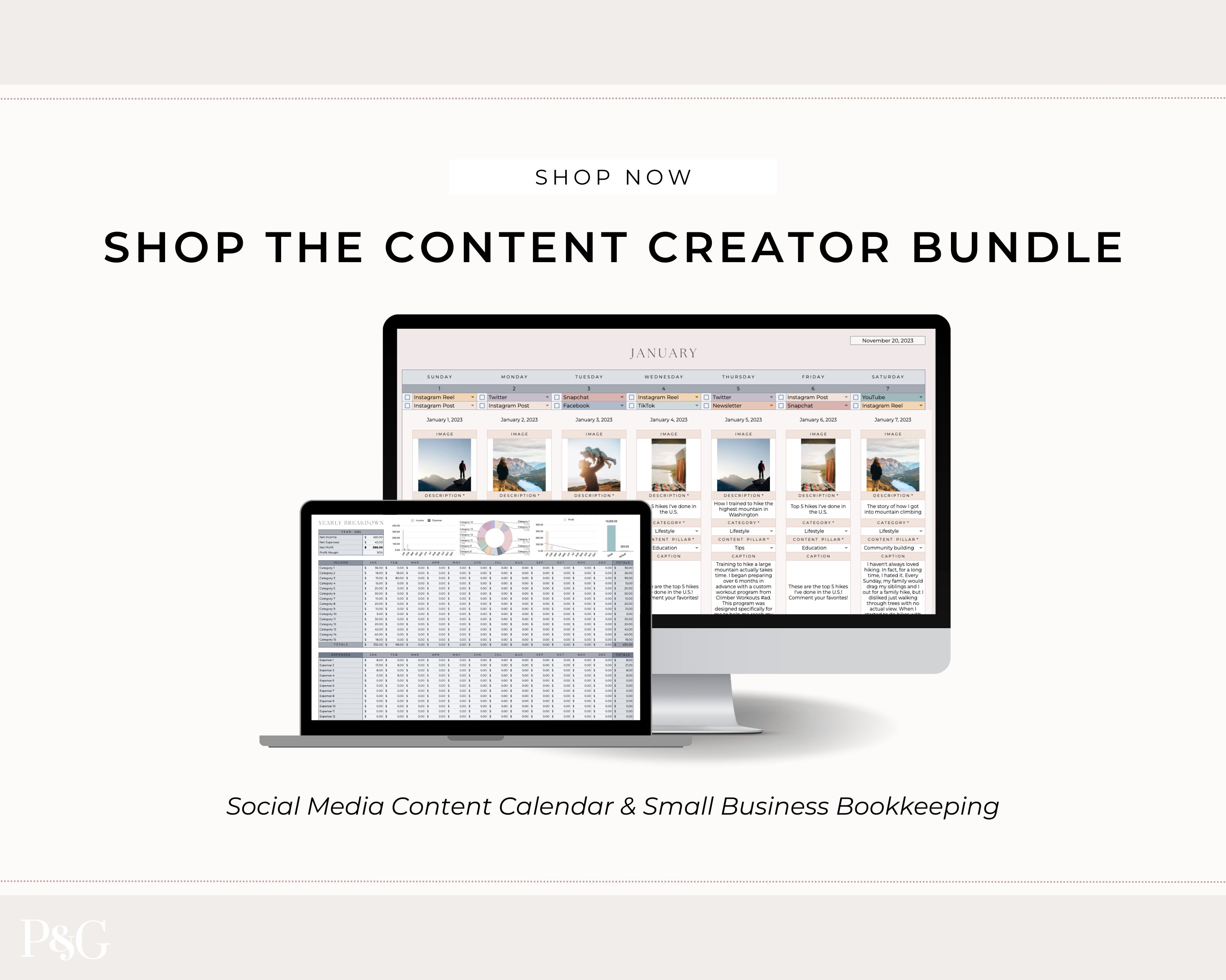 Content Creator BUNDLE, Content Creator Planner, Influencer Planner ...
