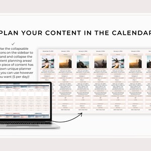 Social Media Content Calendar for Google Sheets, Content Planner ...