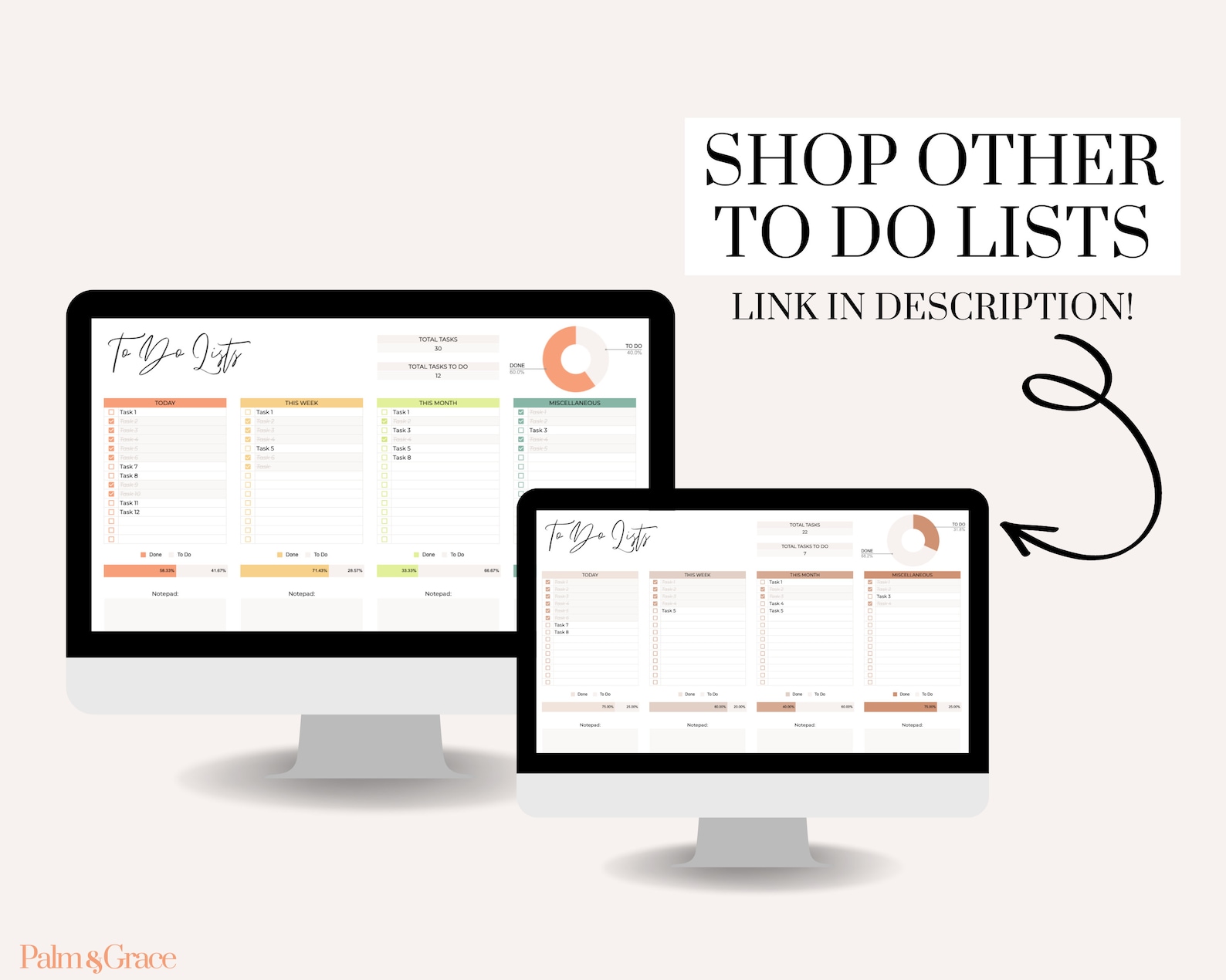 Simple to Do List Google Sheets, Digital to Do List Template ...