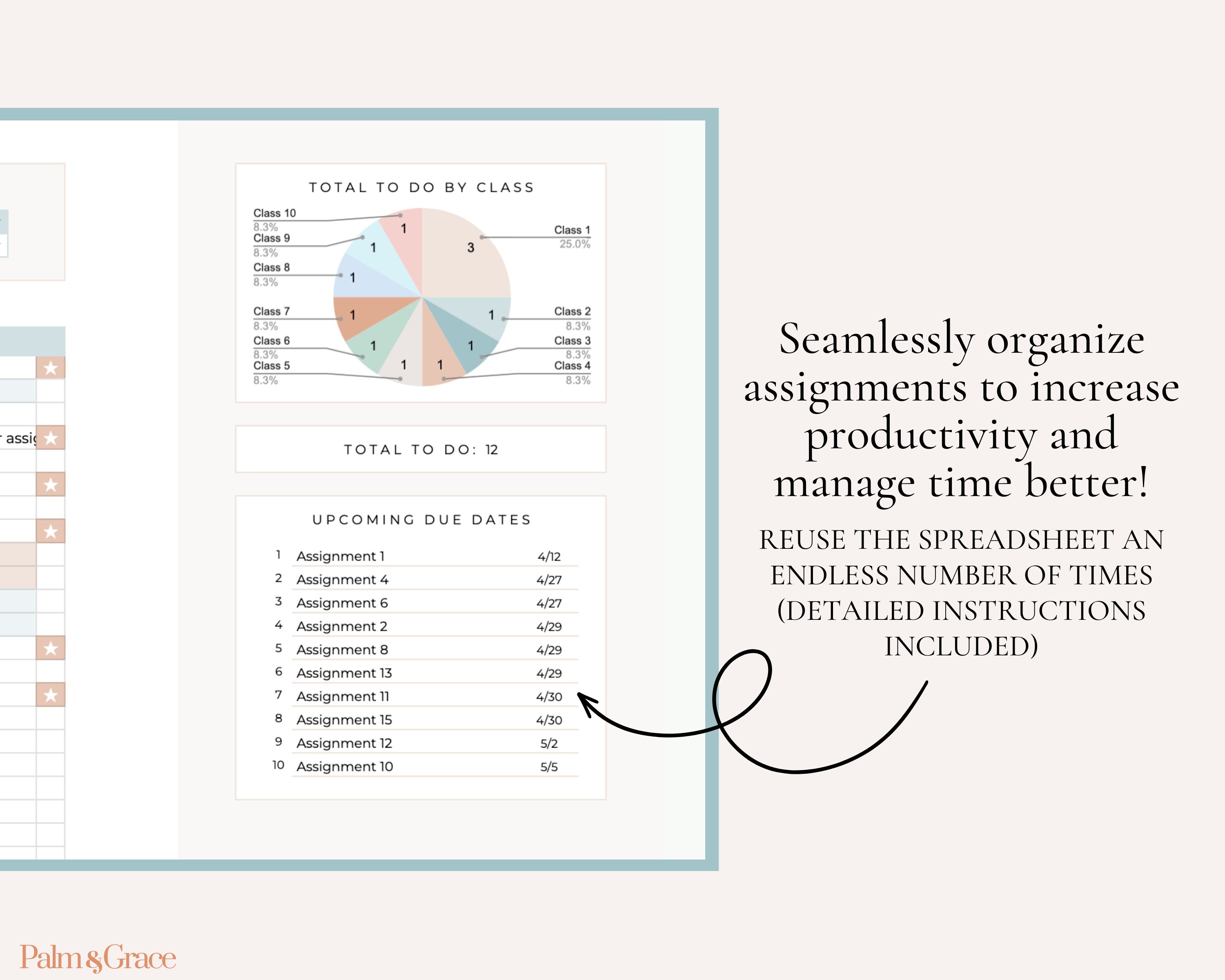 Assignment Tracker Spreadsheet, Google Sheets Assignment Tracker ...