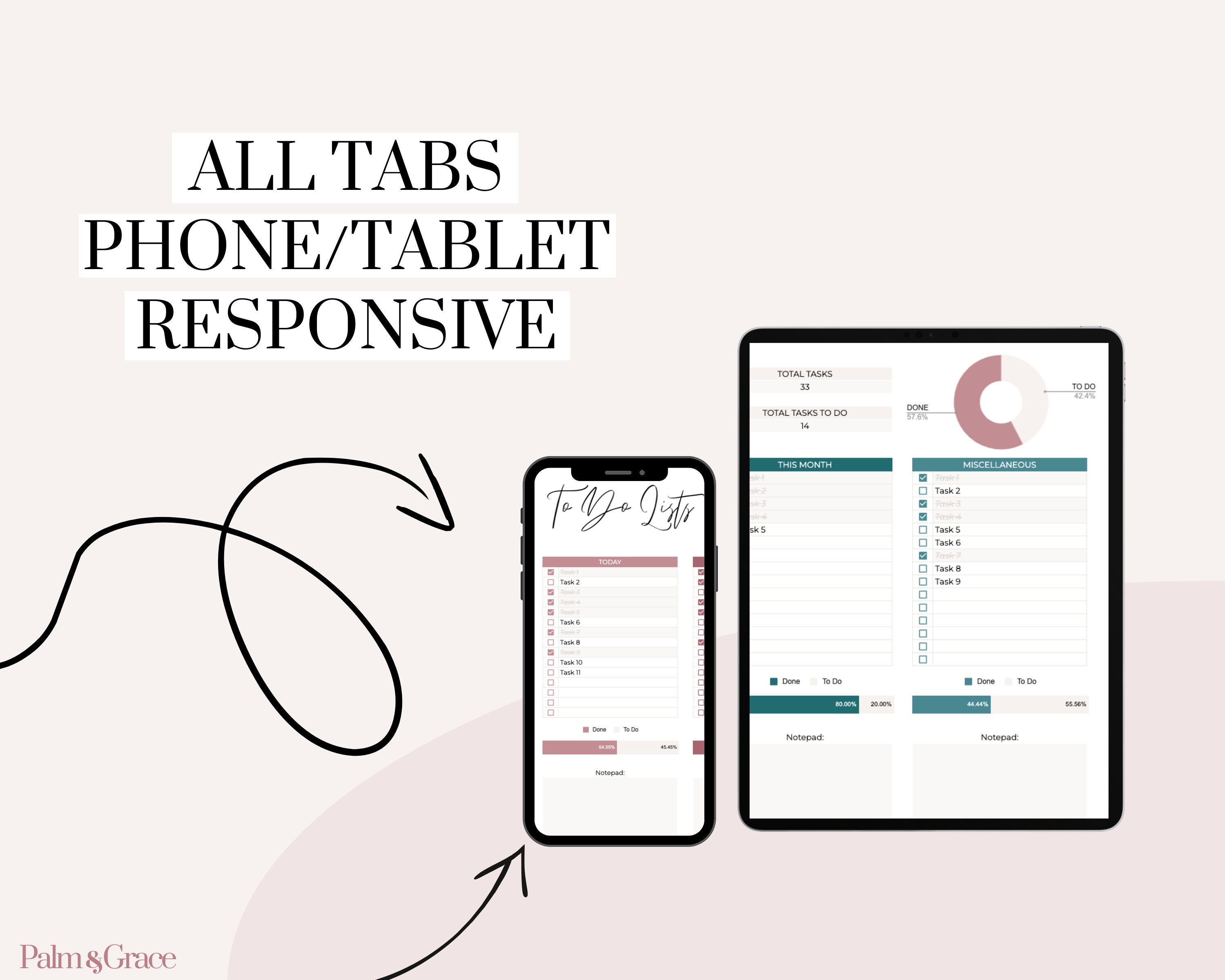 Digital to Do List Template for Google Sheets Simple to Do - Etsy