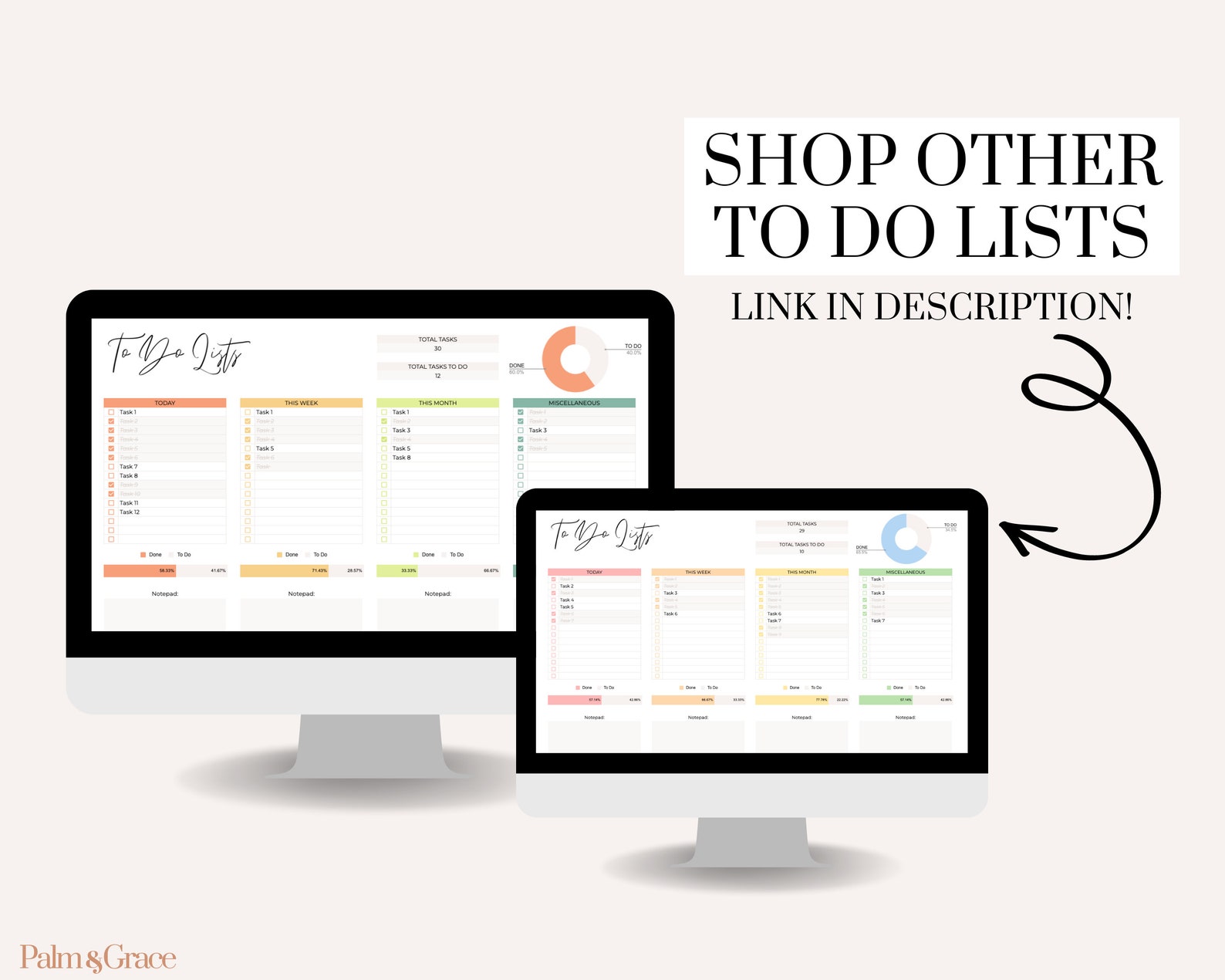 Digital to Do List Template, Editable to Do List Google Sheets, Task ...