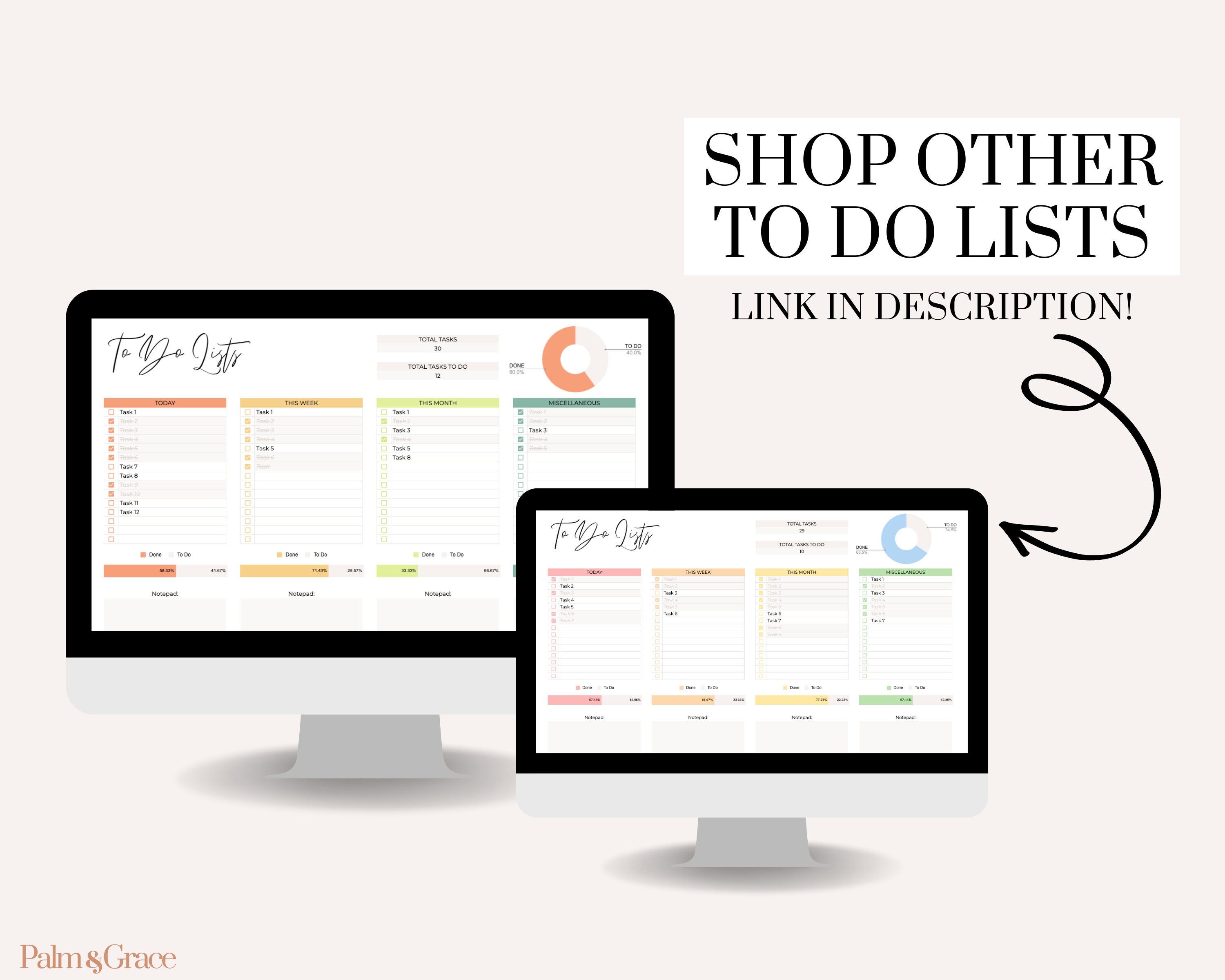Digital to Do List Template, Editable to Do List Google Sheets, Task ...
