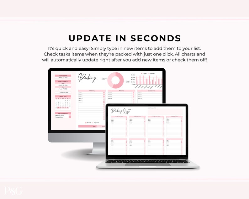 Packing List Spreadsheet Template, Editable Packing Checklist, Vacation ...