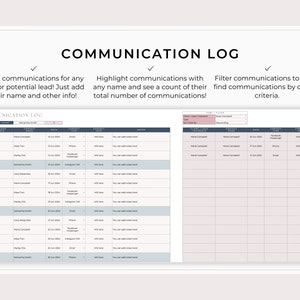 Lead Tracker Google Sheets Template, Client and Lead Management ...